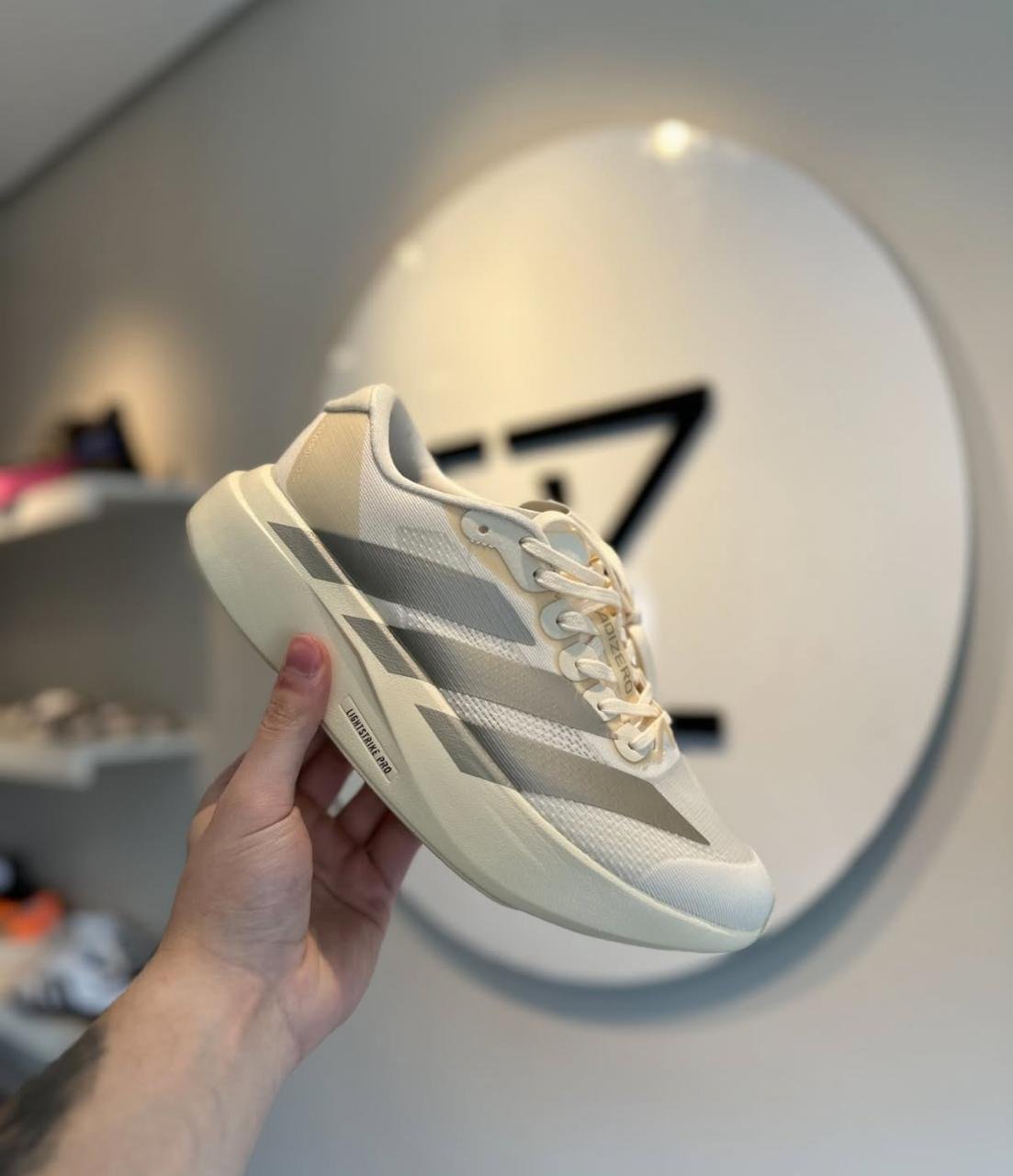 Adidas Adizero Evo SL in White and Grey - Payless AE